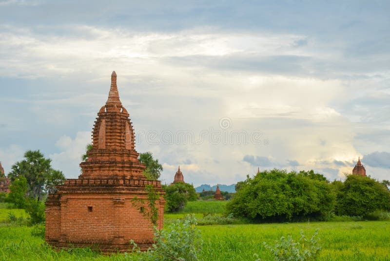Ancient Temples in Bagan, Myanmar Stock Image - Image of burmese ...