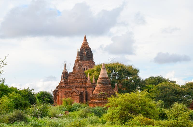 Ancient Temples in Bagan, Myanmar Stock Image - Image of nature ...
