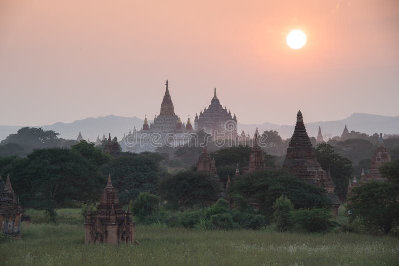 Ancient Temples in Bagan, Myanmar Stock Image - Image of journey ...