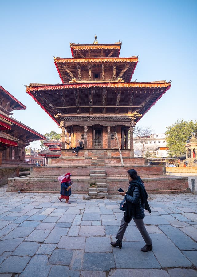 Ancient Temples at Kathmandu Durbar Square in Nepal Editorial Image ...