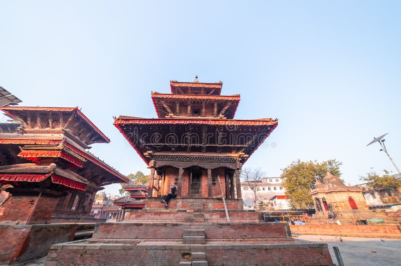 Ancient Temples at Kathmandu Durbar Square in Nepal Editorial Image ...