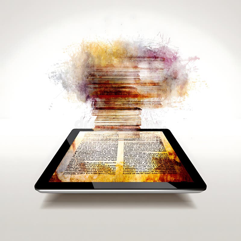 Ancient Text Emerging from Tablet Digital Preservation of History Stock ...