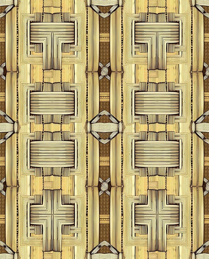 Ancient Textile-inspired Minimalist Design, Flowing Rhythm, Seamless ...