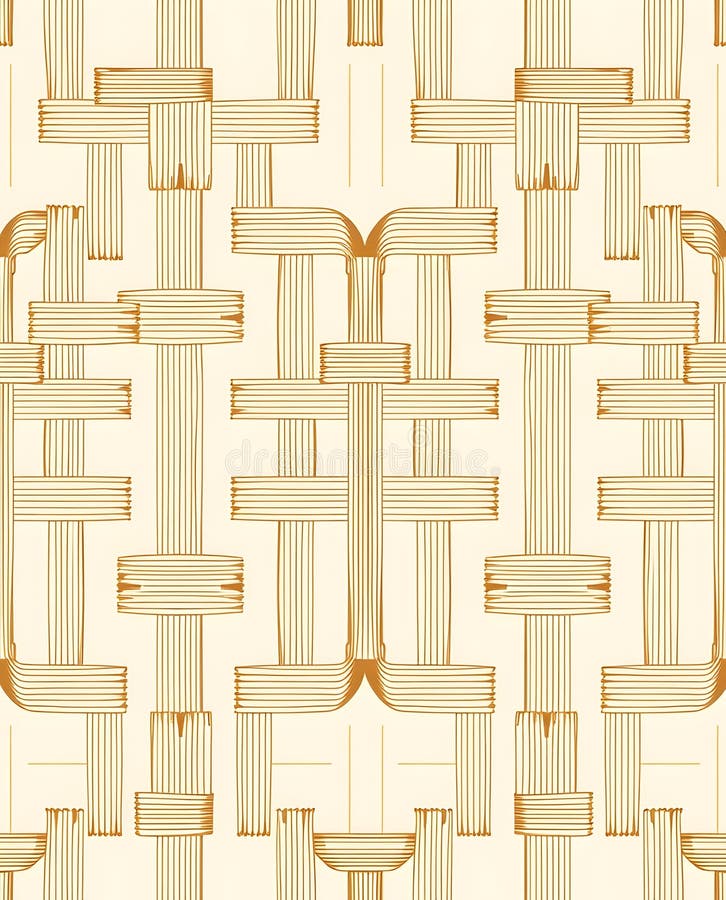 Ancient Textile-inspired Minimalist Design, Flowing Rhythm, Seamless ...