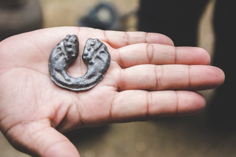 Ancient Thai Bullet Money,pod Duang Stock Image - Image of money ...