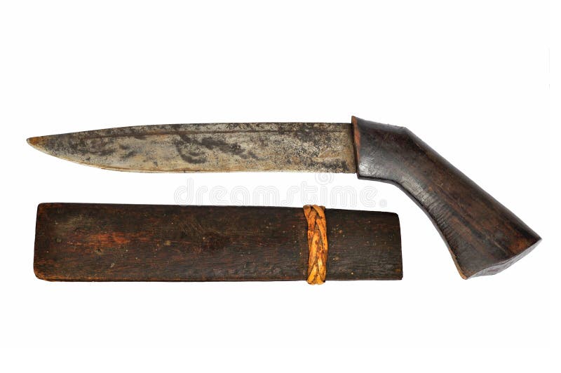 Ancient Thai Knife stock photo. Image of metal, dagger - 25542402