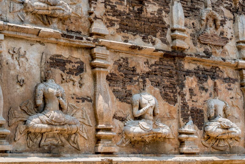 Ancient Thai stucco stock photo. Image of detail, culture - 72156372