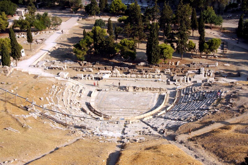 Ancient Theater - Athens - Greece Editorial Photography - Image of ...