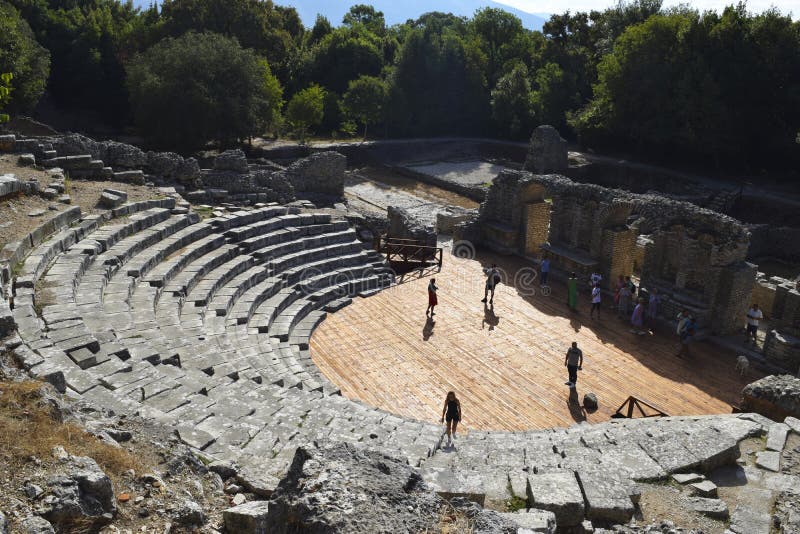 Butrint, Albania - September 2021.Ancient Theater in Butrint. Editorial ...