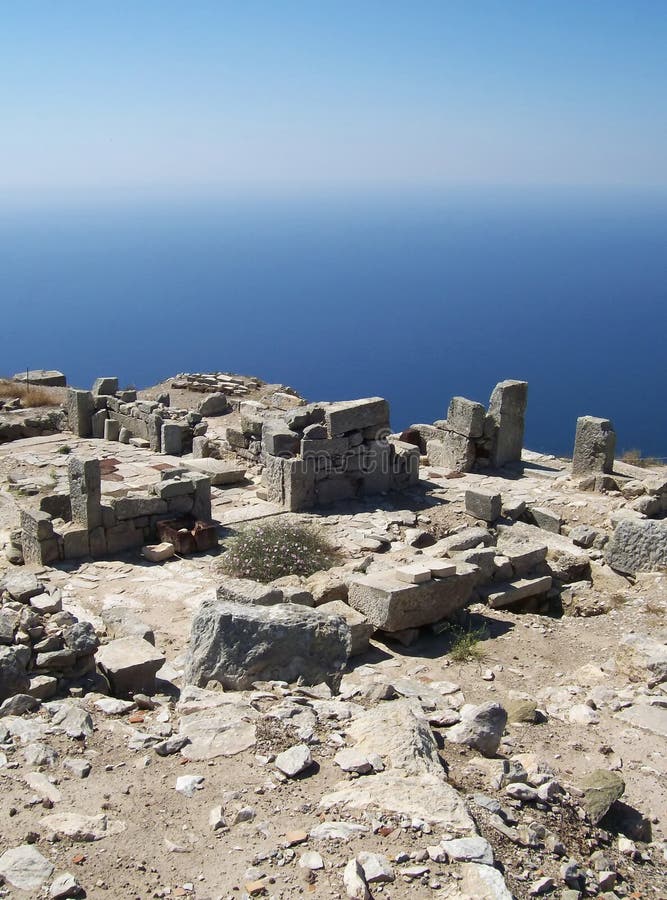 Ancient thira 11 stock photo. Image of greece, caldera - 3818312