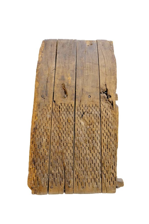 Threshing Board of Aged Wood and Stones Texture Stock Photo - Image of ...