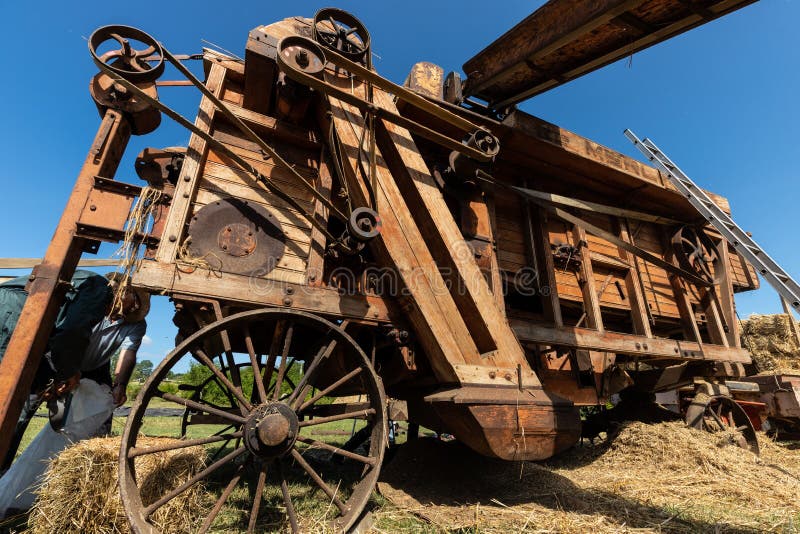 Old threshing machine stock image. Image of thresher - 29994781
