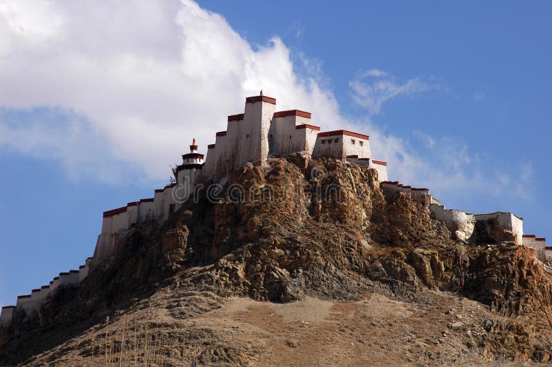An Ancient Tibetan Castle stock image. Image of castle - 9746187