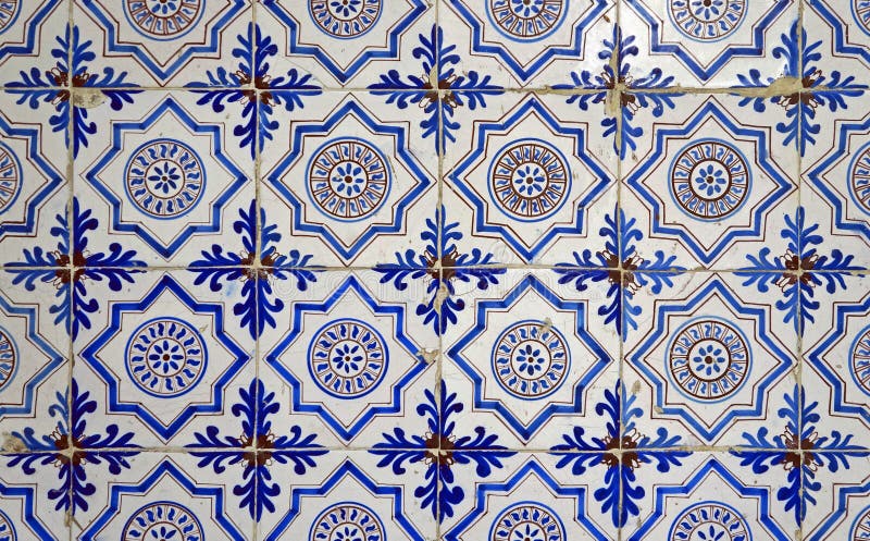 Ancient Tiles Pattern on Wall, Rio Stock Photo - Image of brazil ...