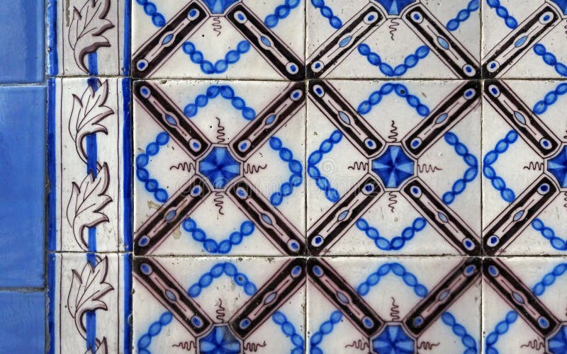 Ancient Tiles Pattern, Rio De Janeiro, Brazil Stock Photo - Image of ...