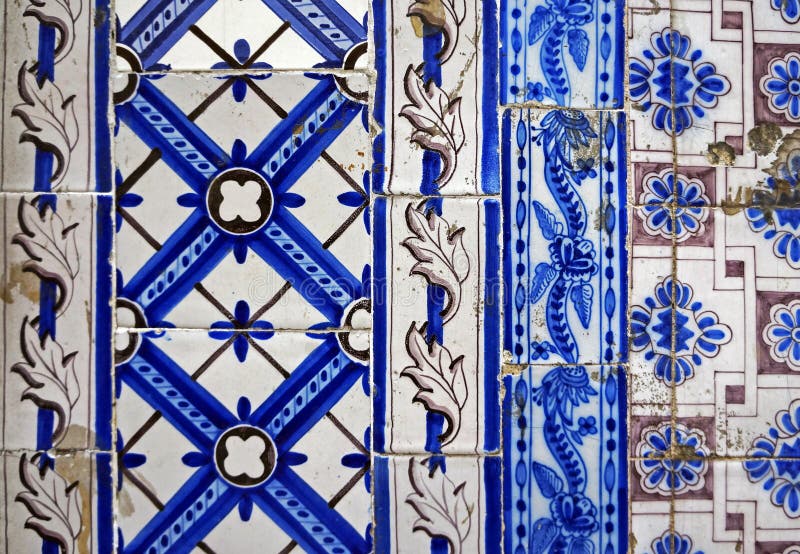 Ancient Tiles Pattern on Wall, Rio Stock Photo - Image of culture ...