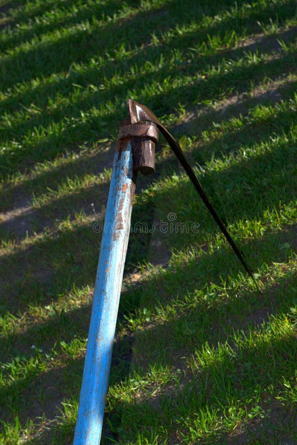 Tools for mowing grass stock image. Image of horizontal - 218950699