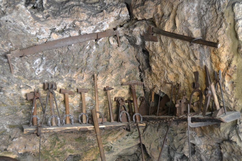 Ancient Tools for the Artisan Stock Photo - Image of machines, bronze ...