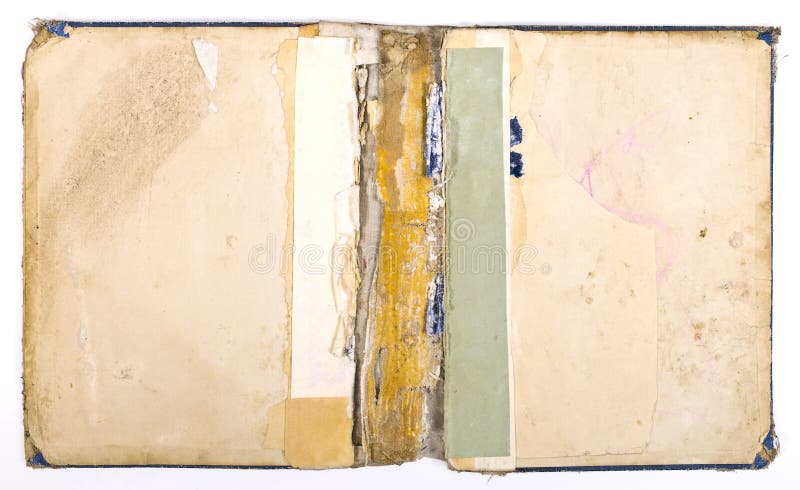 Ancient torn book stock photo. Image of brown, decoration - 12992368