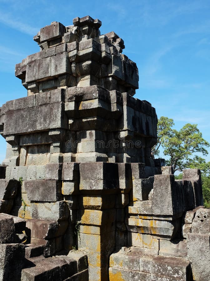 The Ancient Tower, Consisting of Stone Blocks. Ancient Stone Buildings ...