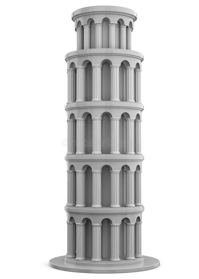 Ancient Tower - 3D stock illustration. Illustration of religious - 50038235