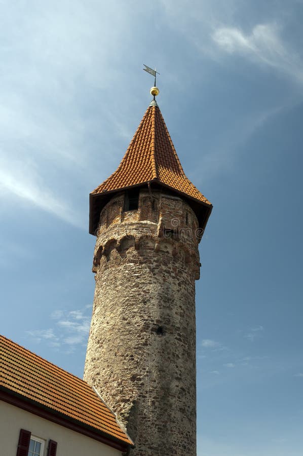 Ancient Tower in Ladenburg. Stock Photo - Image of castle, tower: 56267292