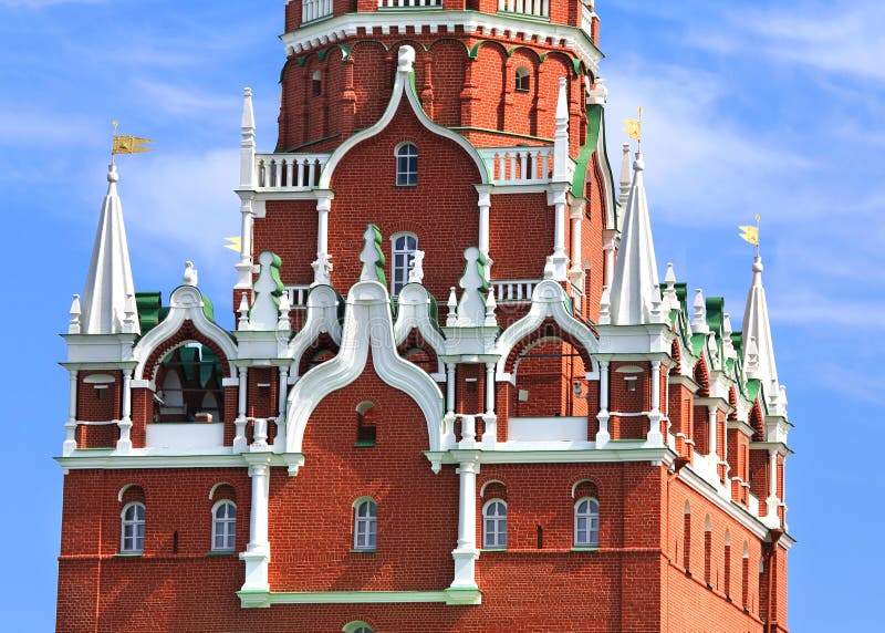 Ancient Tower of Moscow Kremlin Stock Photo - Image of holy, religion ...