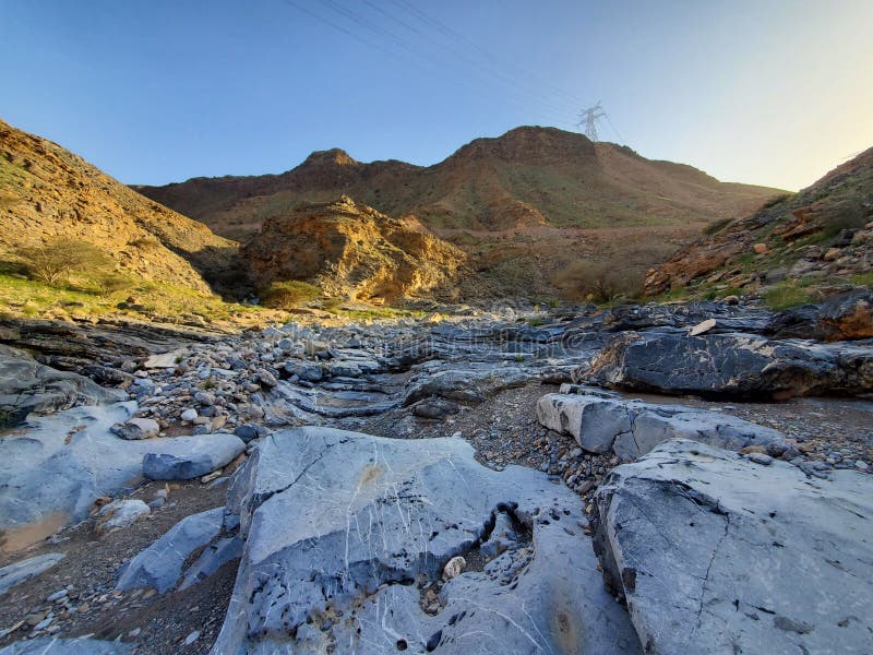 Wadi Sa al, Oman stock image. Image of wilderness, plateau - 241080821