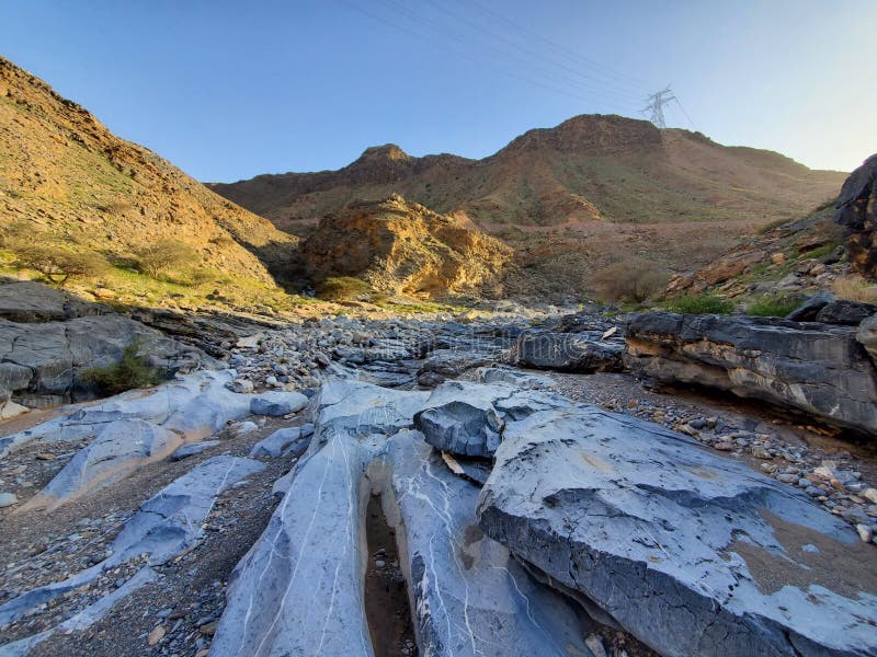 Wadi Sa al, Oman stock image. Image of mountain, ridge - 241080917