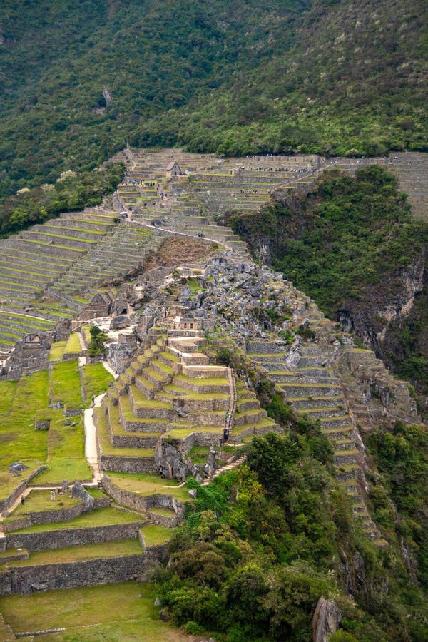 The Ancient Town of Machu Picchu Stock Image - Image of village ...