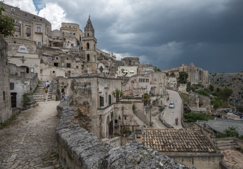 Ancient Town of Matera (Sassi Di Matera), Basilicata, Italy Stock Photo ...