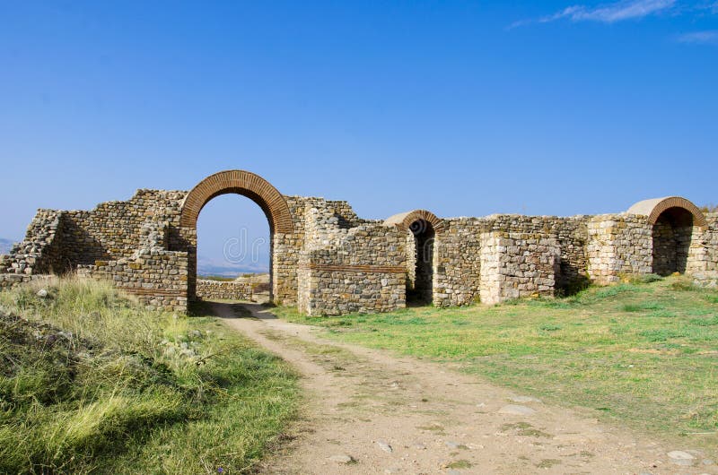 Ancient town ruins stock photo. Image of entry, architecture - 42143642
