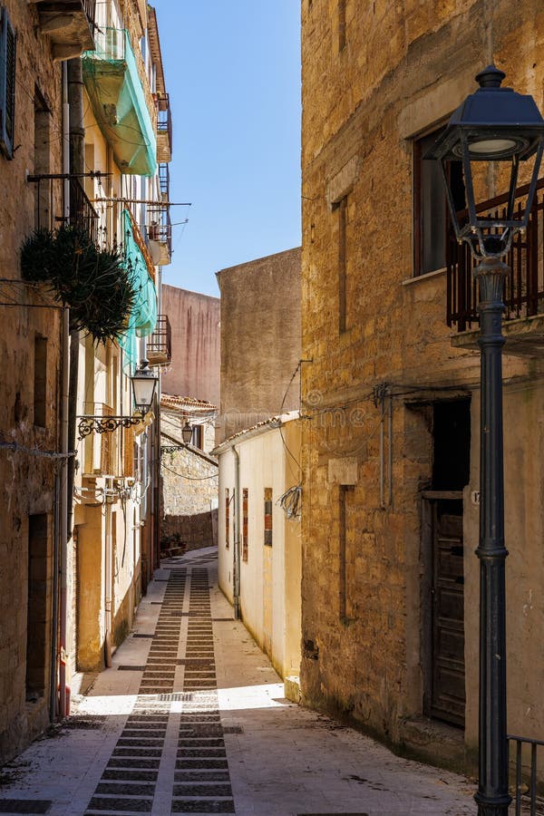 The Ancient Town of Salemi on the Island of Sicily Stock Photo - Image ...