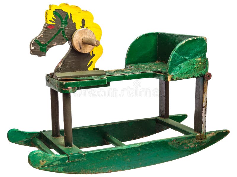 Antique Rocking Horse stock photo. Image of distressed - 22713452