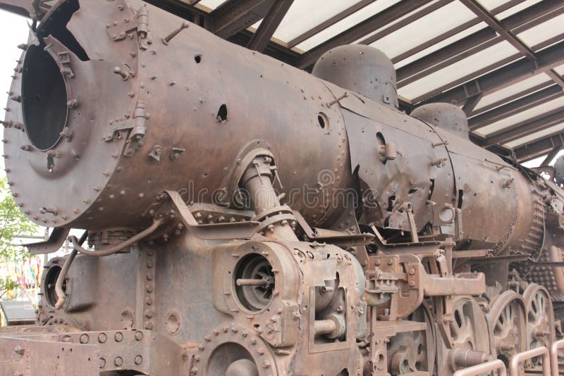 Ancient train editorial stock image. Image of color - 156991514