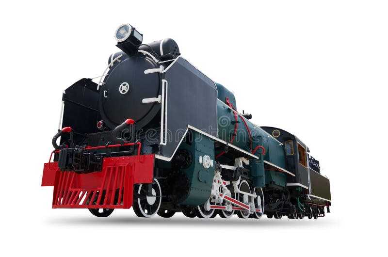 Ancient train isolated stock photo. Image of transport - 174375000