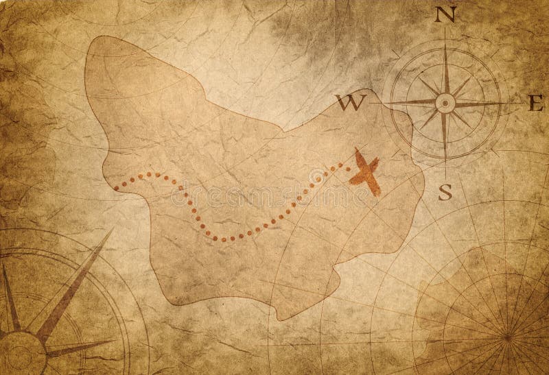 Ancient treasure map stock illustration. Illustration of exploration ... Ancient treasure map stock illustration. Illustration of exploration ...
