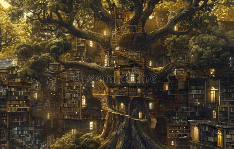 An Ancient Tree that Houses a University Each Branch a Different ...