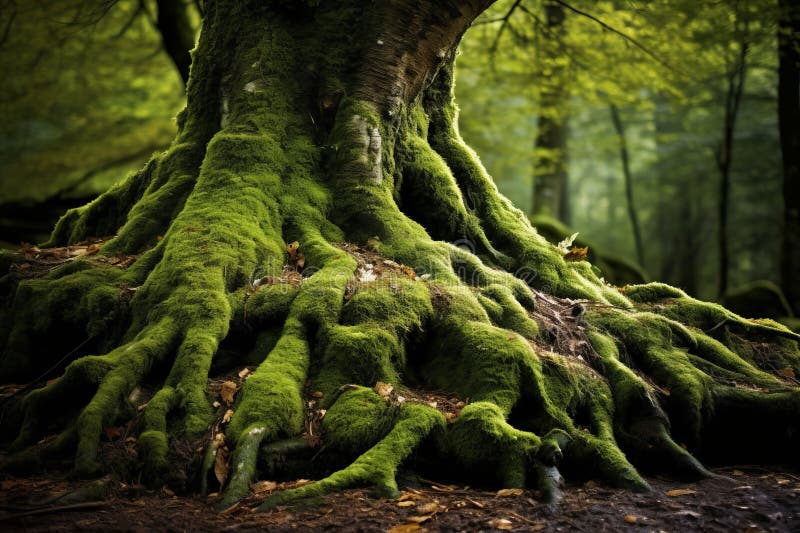 Ancient Tree Roots Delving into the Forest Soil, Background Wallpaper ...