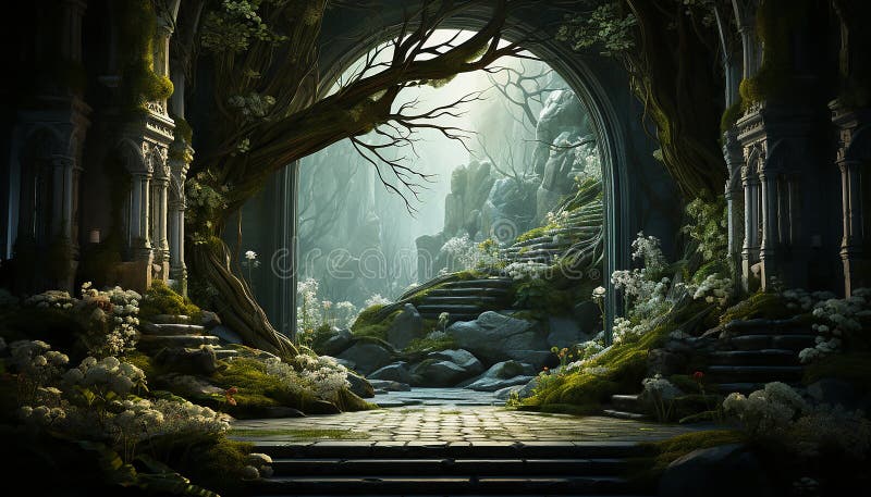 Ancient Tree in Spooky Forest Reveals Nature Mysterious Spirituality ...