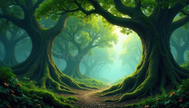 Ancient Trees, Tangled Roots, Humid Air, Teeming Life, Mysterious ...