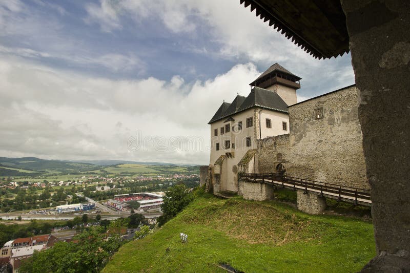Ancient Trencin Castle in Slovakia Stock Image - Image of slovakia ...