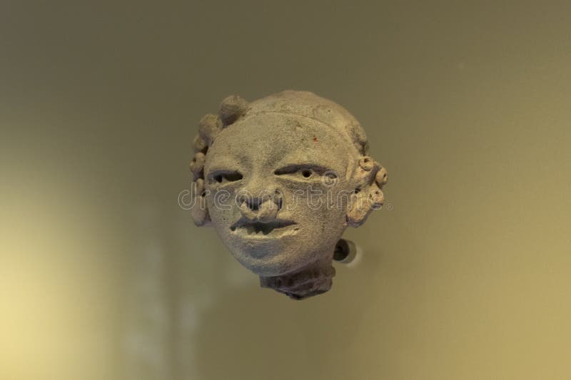 Ancient Tumaco Ceramic Head with Anthropomorphic Form Editorial Stock ...