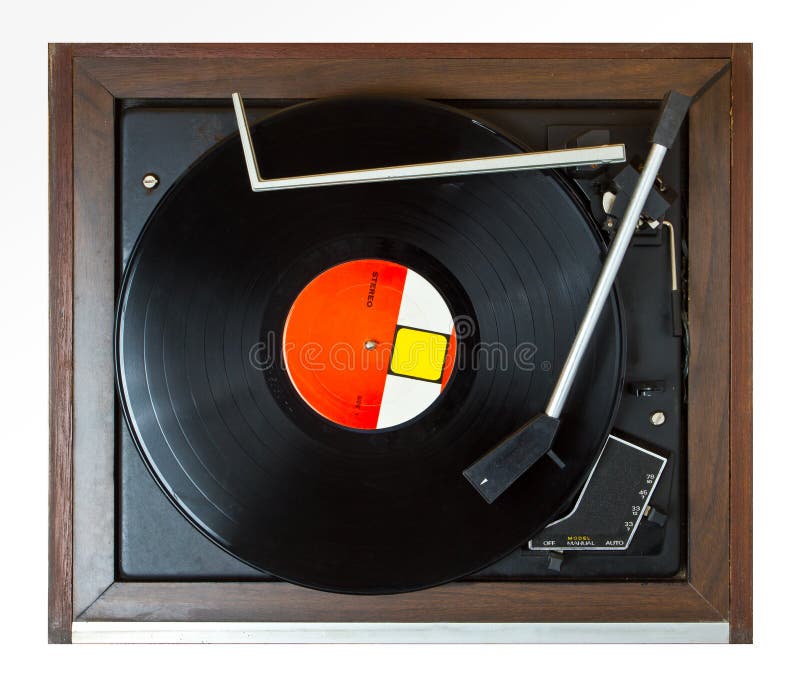 Record on turntable stock photo. Image of equipment, needle - 9262868