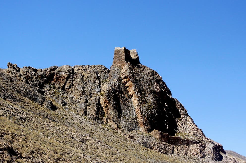 Ancient Turret on the Cliff Stock Photo - Image of distance, fire: 36054942