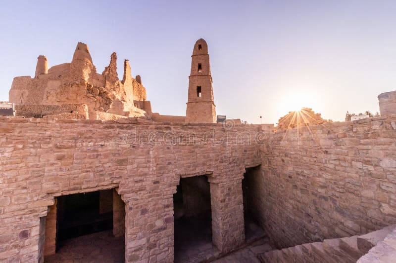 Ancient Umar (Omar) Mosque and Marid Castle in Dumat Al Jandal, Saudi ...