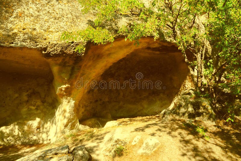 Ancient Underground Storage and Shelter for People Stock Image - Image ...