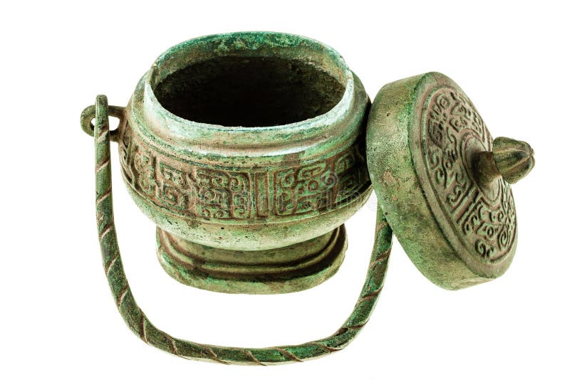 Ancient urn stock photo. Image of china, steel, casket - 51904034