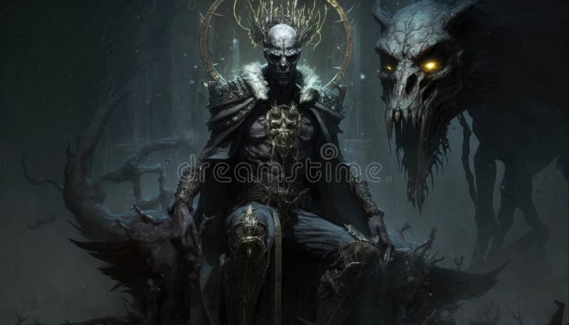 An Ancient Vampire Sits Atop a Throne of Bone Commanding a Legion of ...