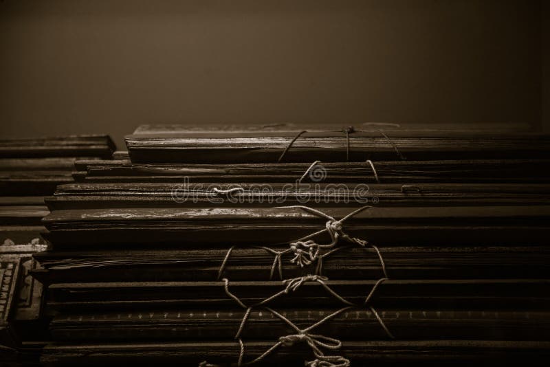 Ancient Vedic Text in Sanskrit Stock Image - Image of language ...